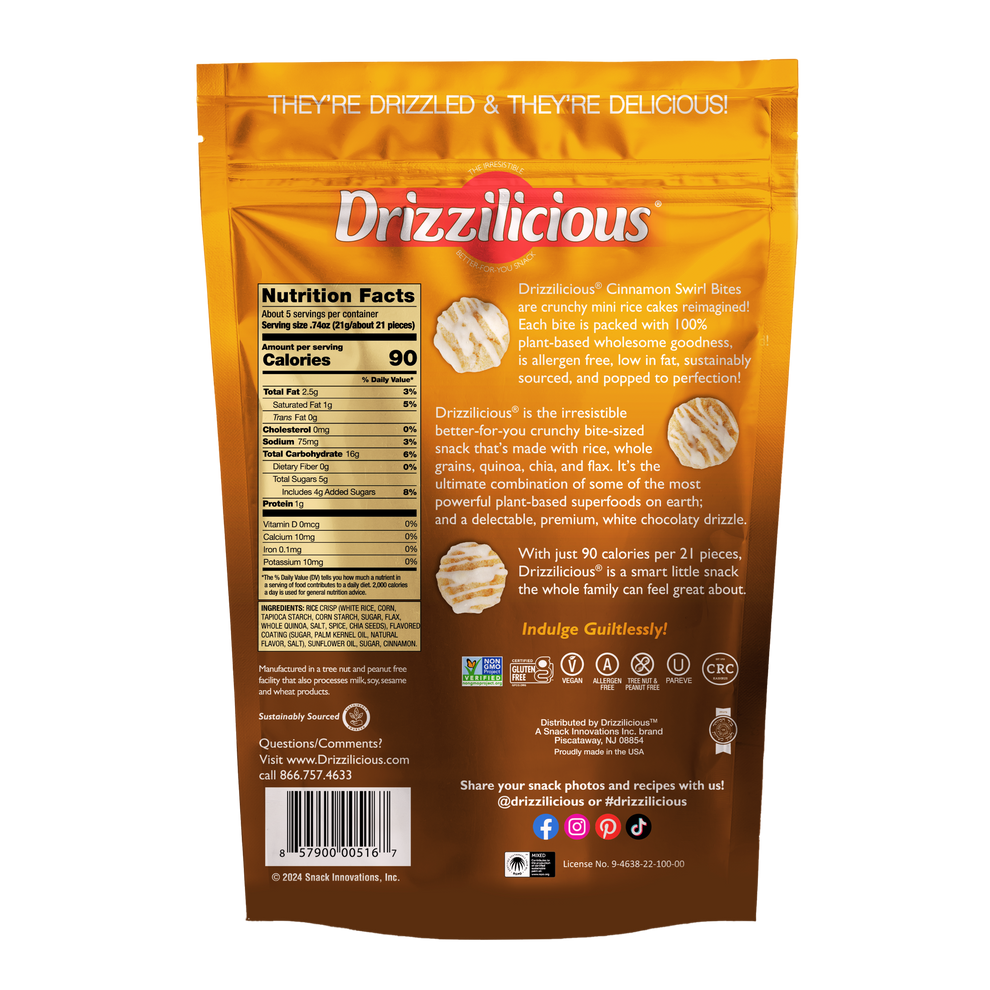 Drizzilicious Cinnamon Swirl Bites (4oz)