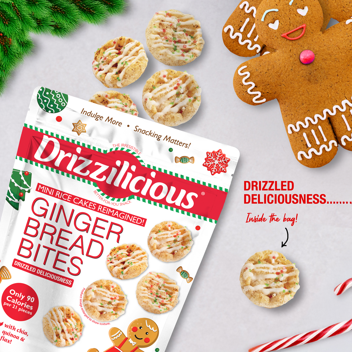 NEW! Drizzilicious Gingerbread Bites! (4oz)