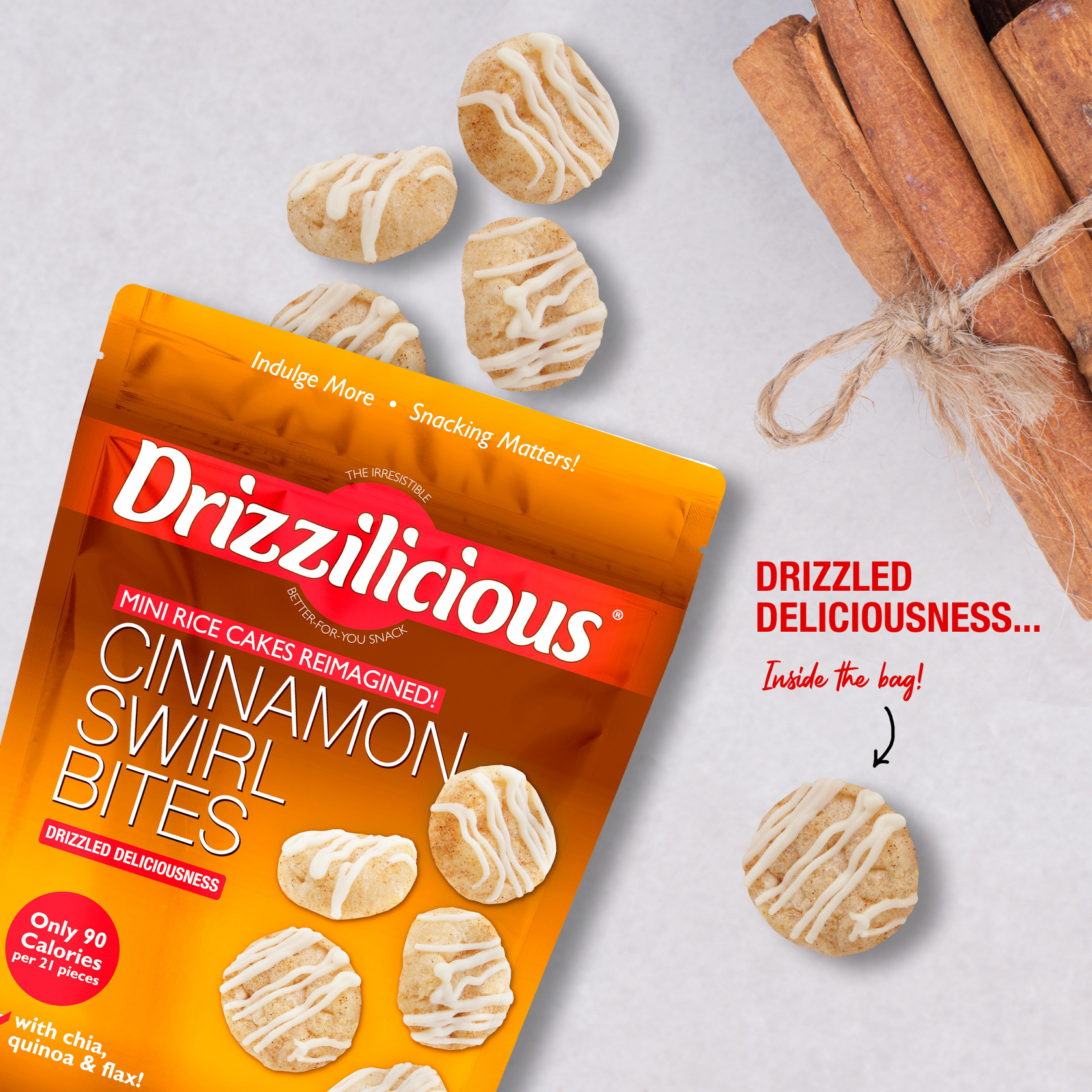 Drizzilicious Cinnamon Swirl Bites (4oz)