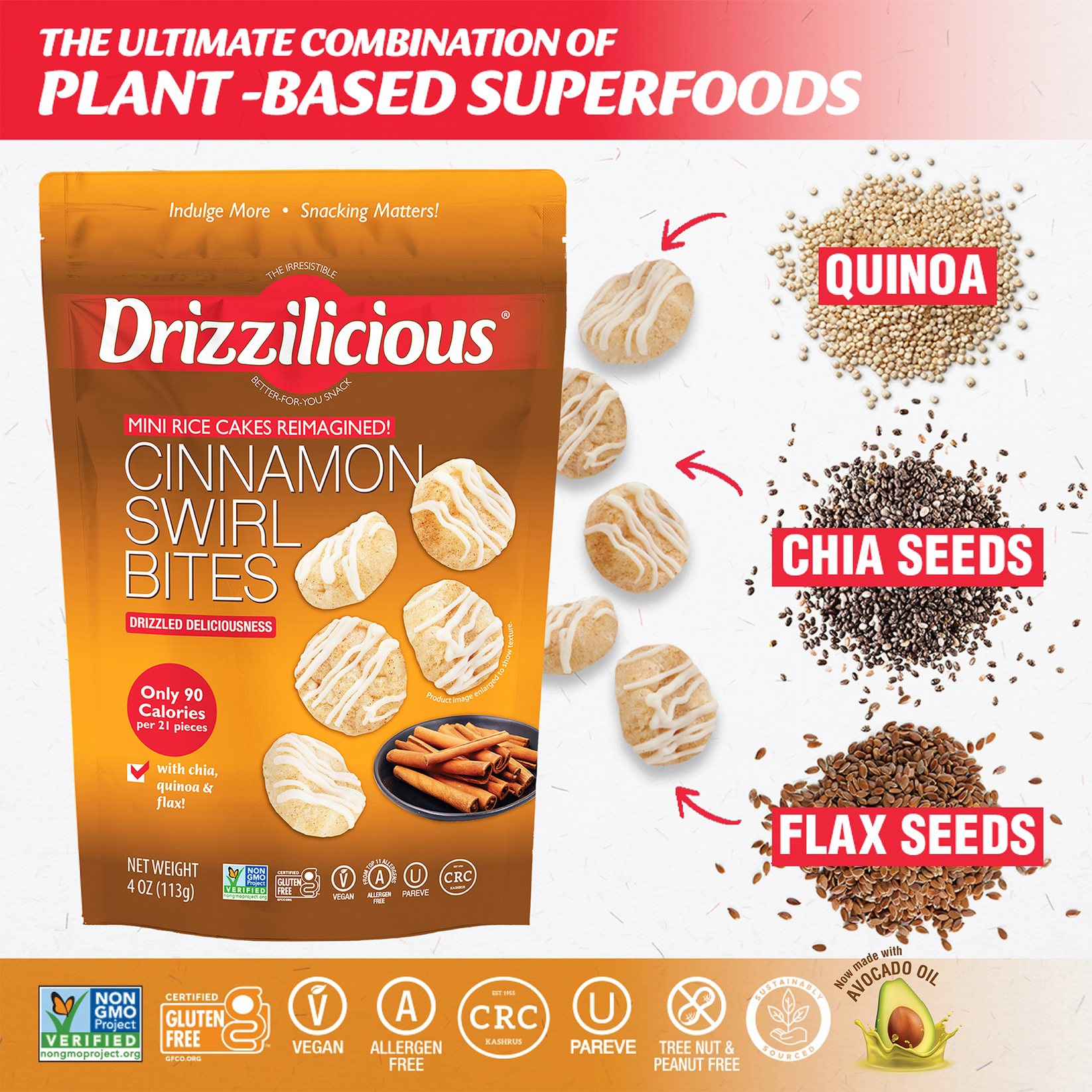 Drizzilicious Cinnamon Swirl Bites (4oz)